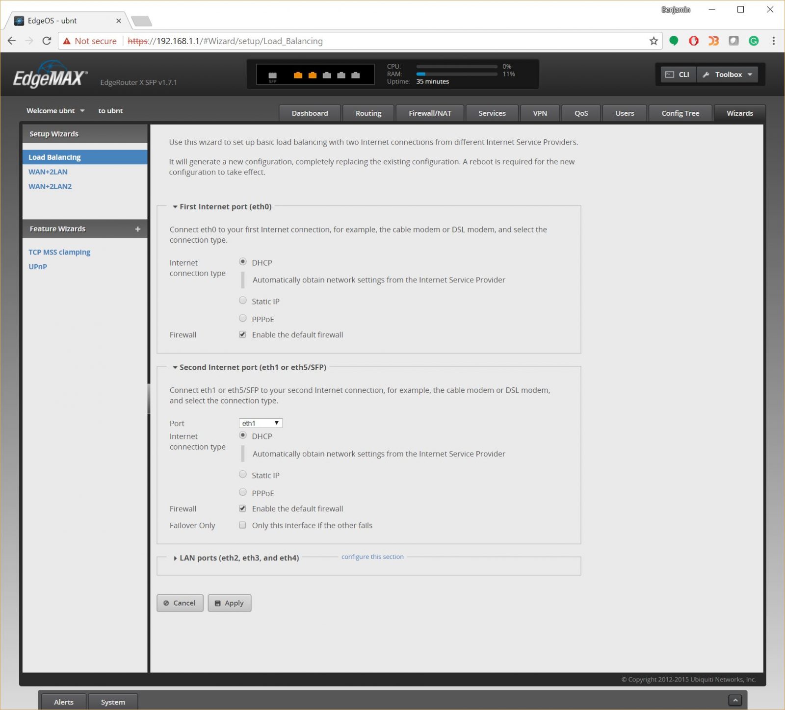Configuring a Ubiquiti EdgeRouter X for WiFi and cell internet on your boat - Panbo
