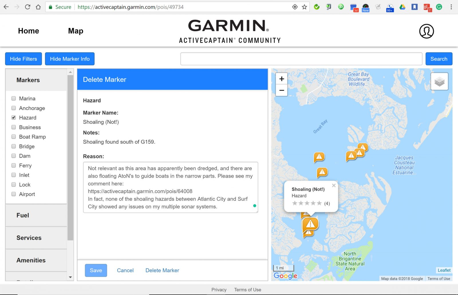 Garmin's new ActiveCaptain Community site, what's good and what's not ...