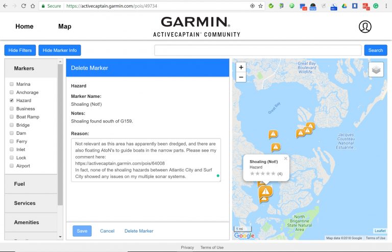 Garmin's new ActiveCaptain Community site, what's good and what's not ...
