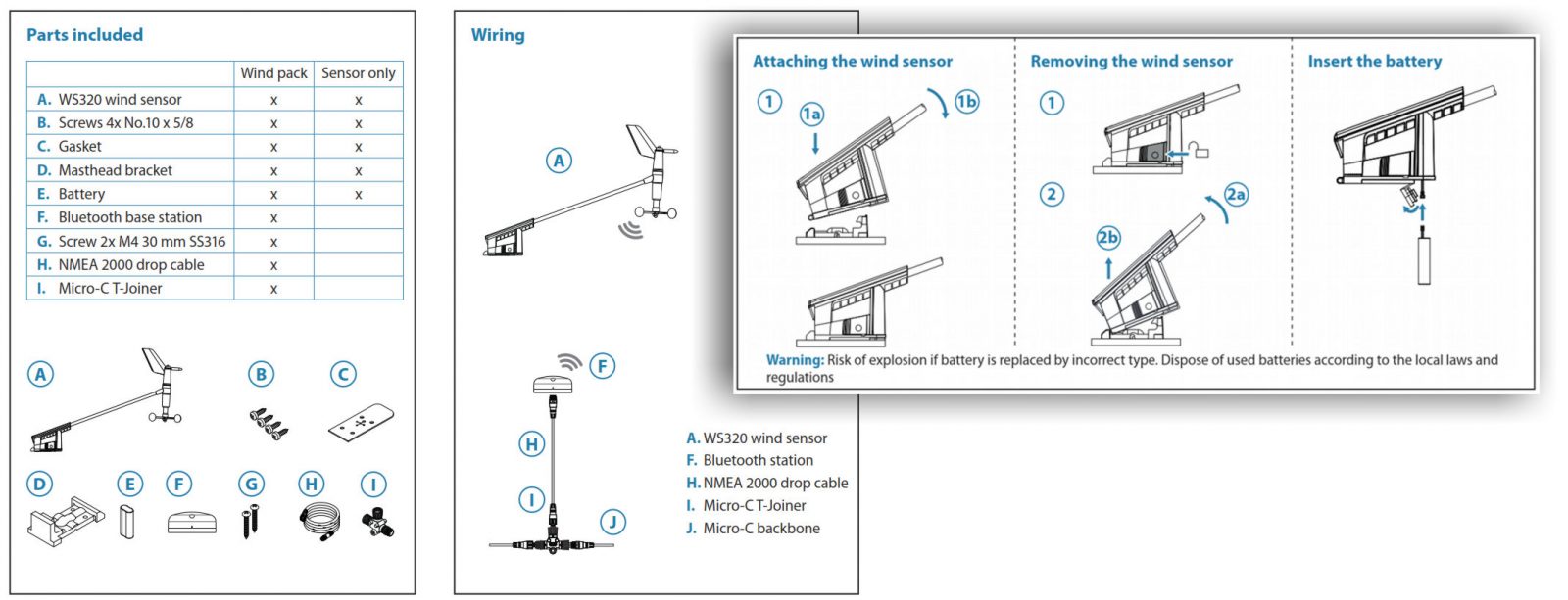 New B&G WS300 wired & wireless NMEA 2000 wind sensors, no N2K mast ...