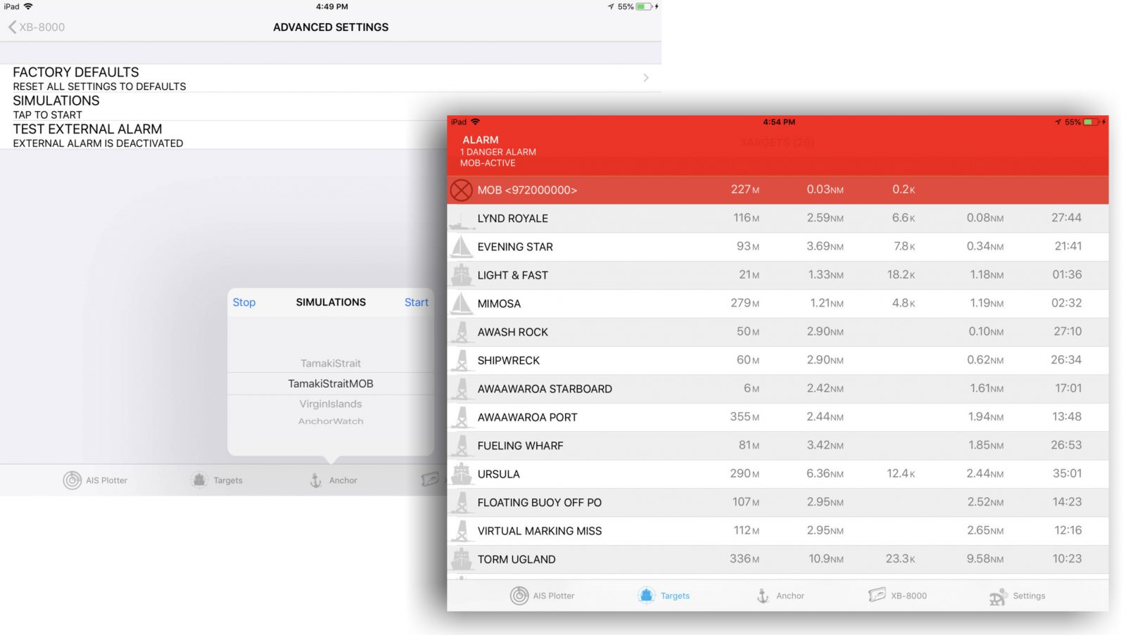 Vesper SmartAIS MOB simulation, a little known & nifty test tool - Panbo