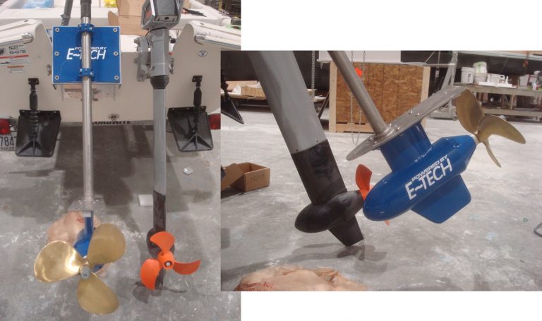 E-Tech electric boat motors, used and distributed by Maine Cat - Panbo