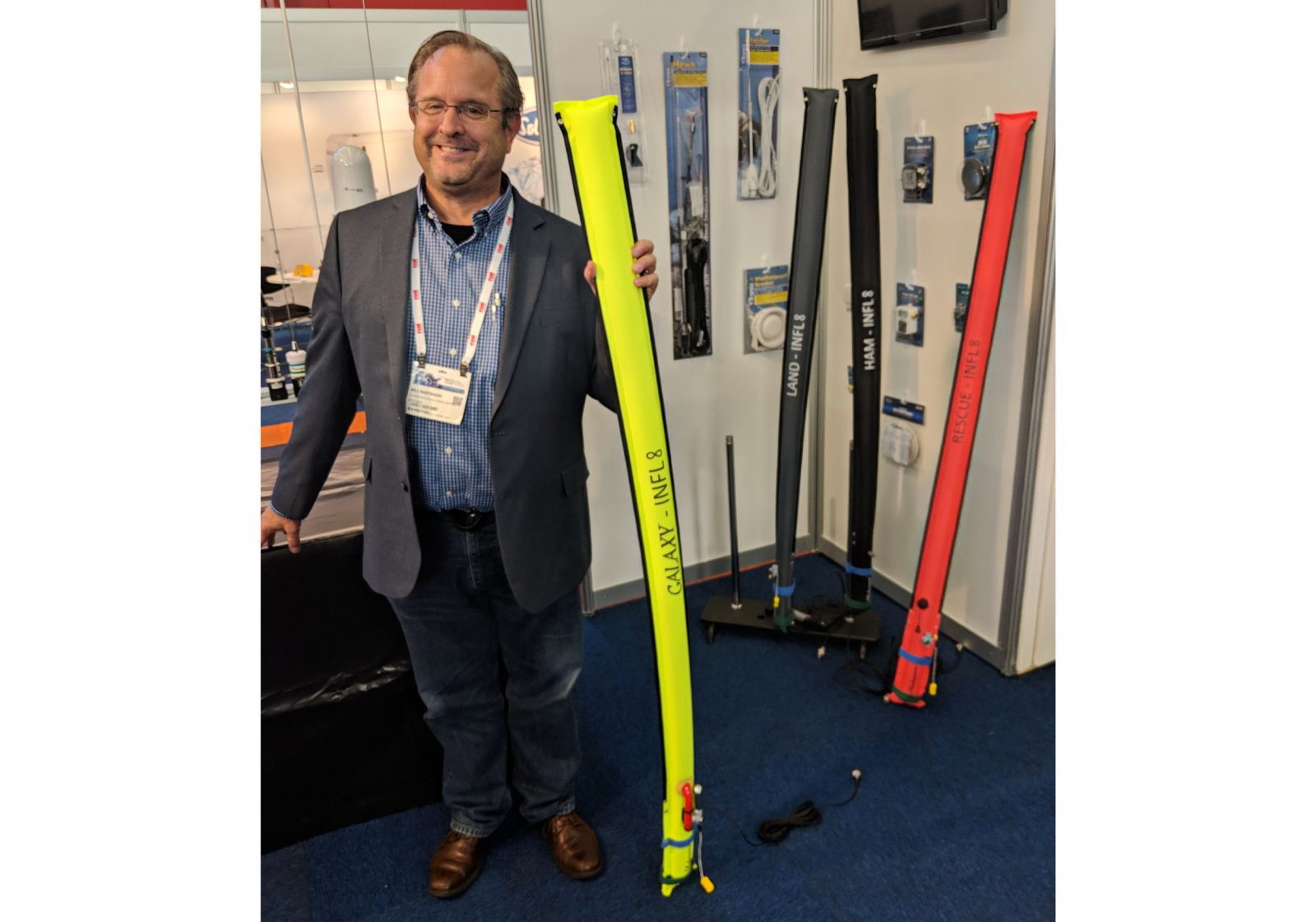 Shakespeare inflatable emergency VHF antenna, smart design with 3dB - Panbo