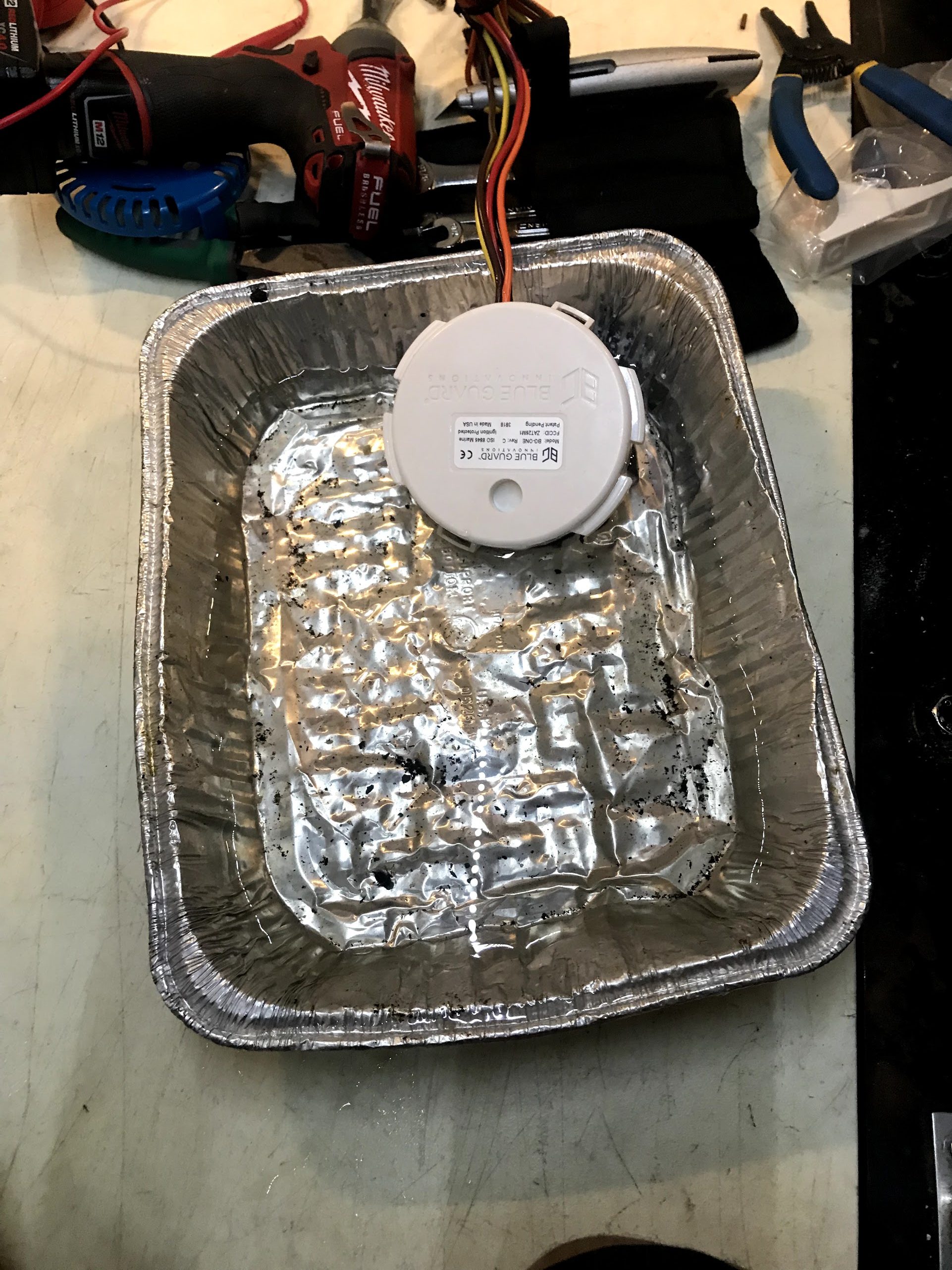 Testing Blue Guard's BG-One oil detecting bilge pump switch - Panbo