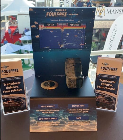 Foulfree from Propspeed, clean transducers without biocide - Panbo