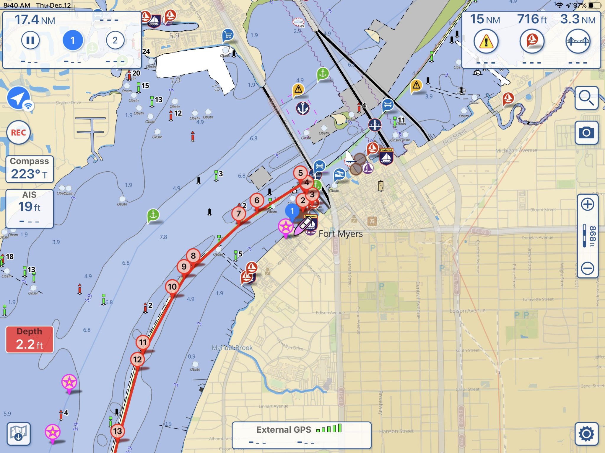 Aqua Map Version 20, fast scrolling and new features - Panbo