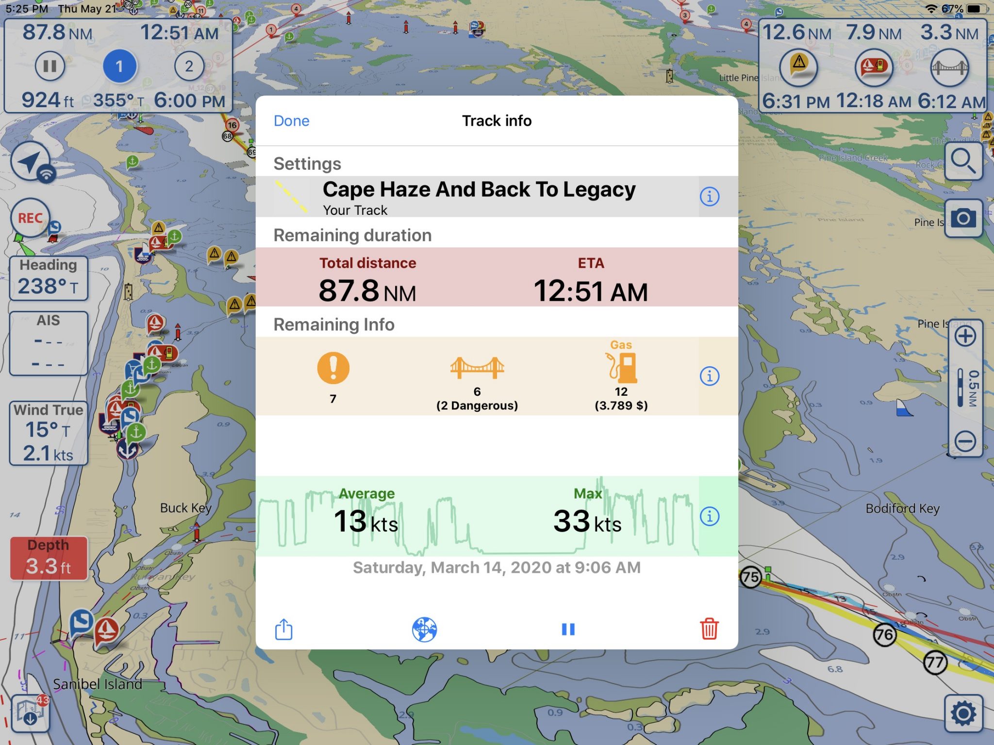 Aqua Map 10 for Android & Master 2.0 with USCG LNMs, Buoys, and routes ...