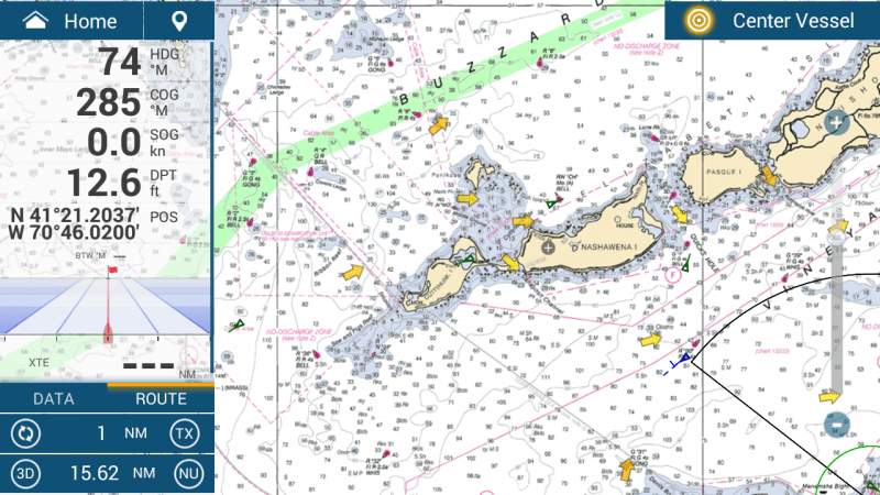 Trial Run: TZ iBoat v. 2 - Panbo