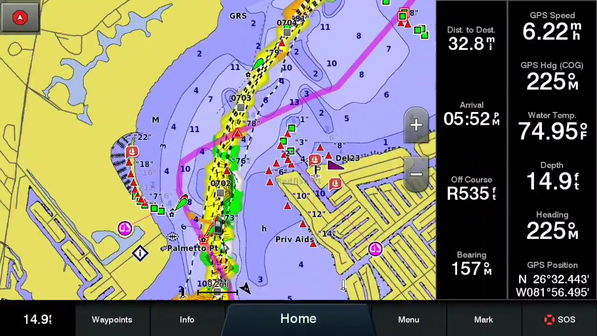 Garmin GPS 24xd: inexpensive Heading data to stabilize charts, radar ...
