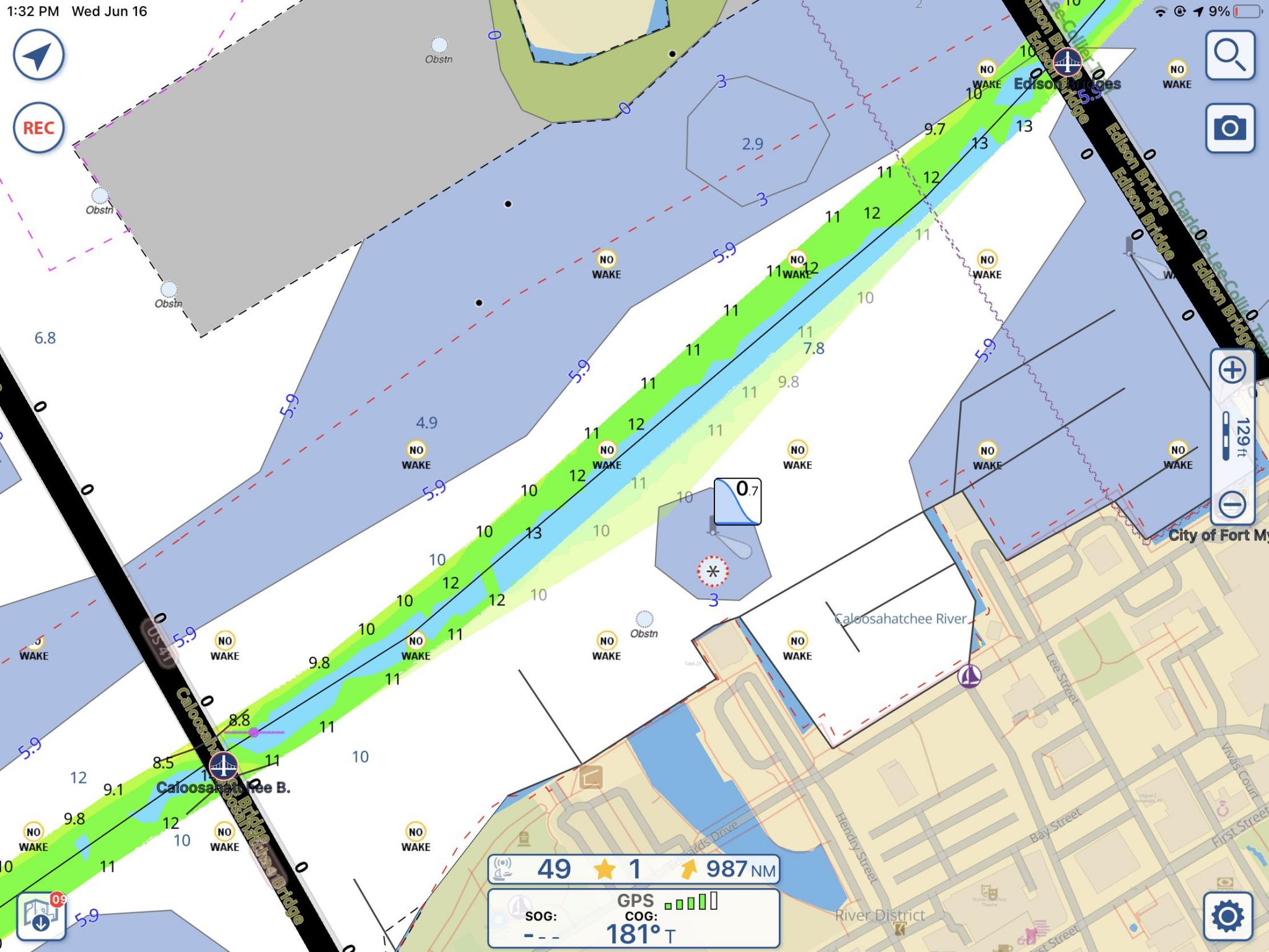 Aqua Map updated with no-wake zones, live sharing, and more - Panbo