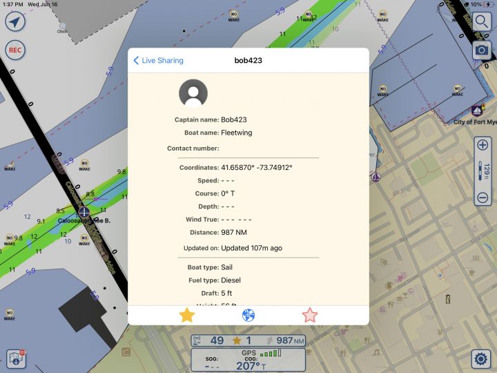 Aqua Map updated with no-wake zones, live sharing, and more - Panbo