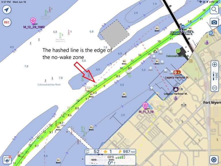 Aqua Map updated with no-wake zones, live sharing, and more - Panbo