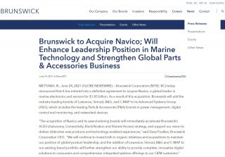 Brunswick to acquire Navico, what we know so far - Panbo