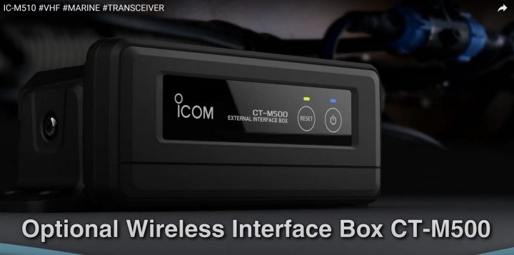 Icom M510, marine VHF meets smartphone - Panbo