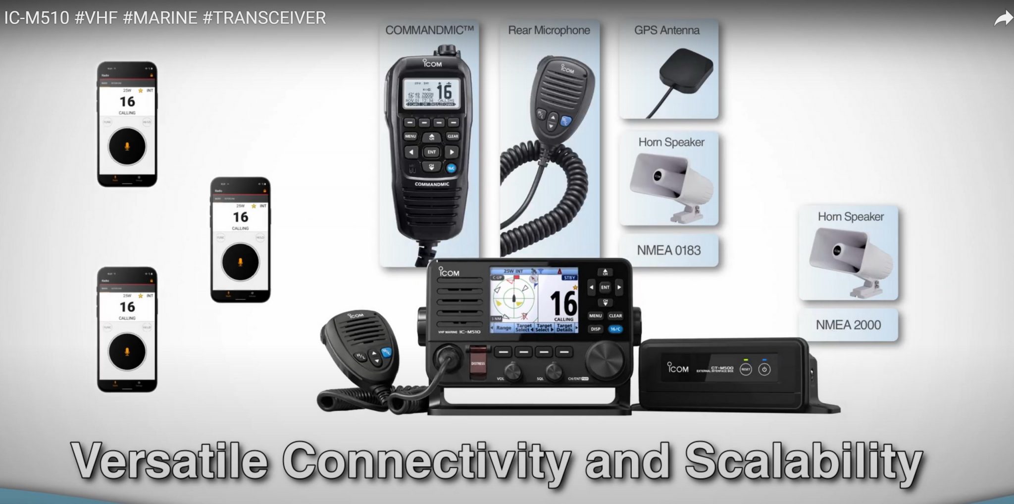 Icom M510, marine VHF meets smartphone - Panbo
