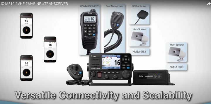 Icom M510, marine VHF meets smartphone - Panbo