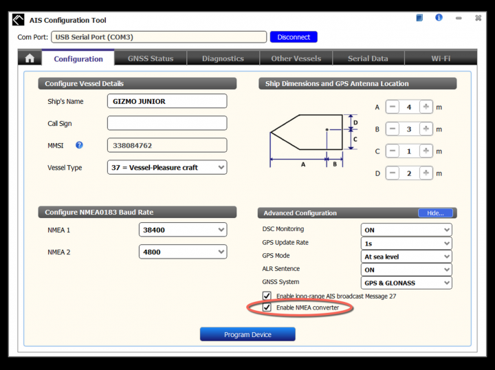 AMEC B600W Class B SOTDMA AIS, data multiplexing included - Panbo