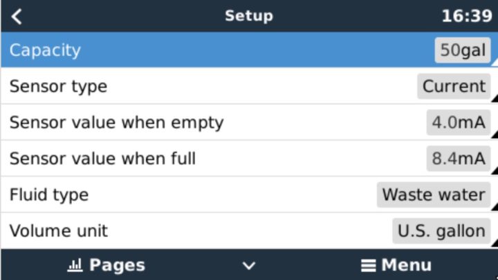 Tank monitoring with Victron GX Tank 140, accuracy matters - Panbo