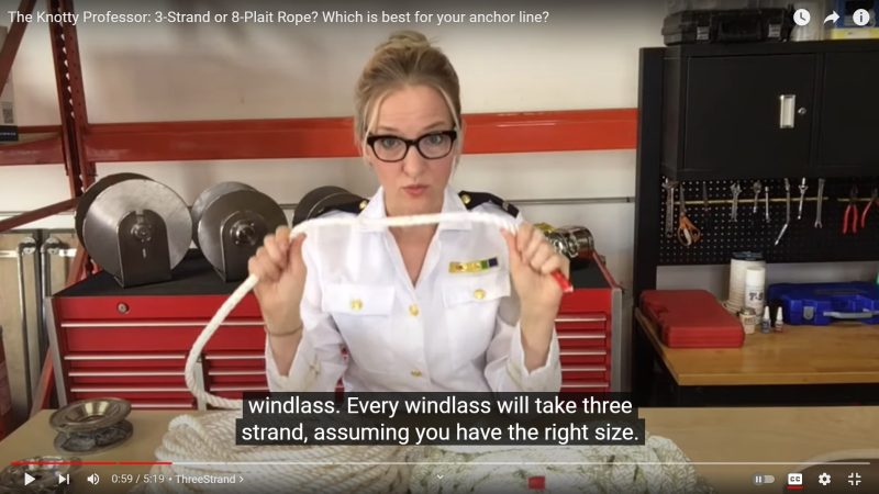 Three-strand or plait anchor rode? And which windlass? - Panbo