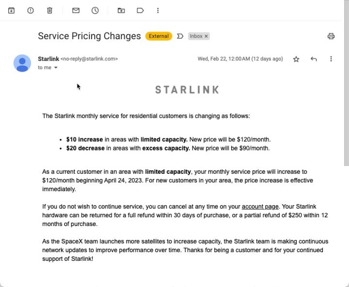 Starlink 2023, the ever-changing state of affairs - Panbo