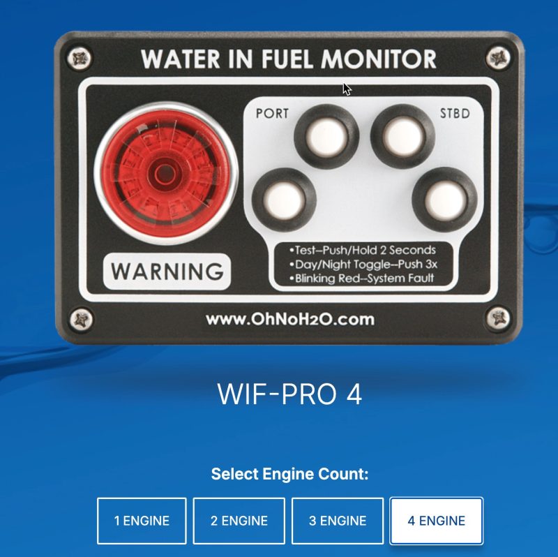 WIF-Pro's water in fuel monitors, keeping a watch on your fuel - Panbo